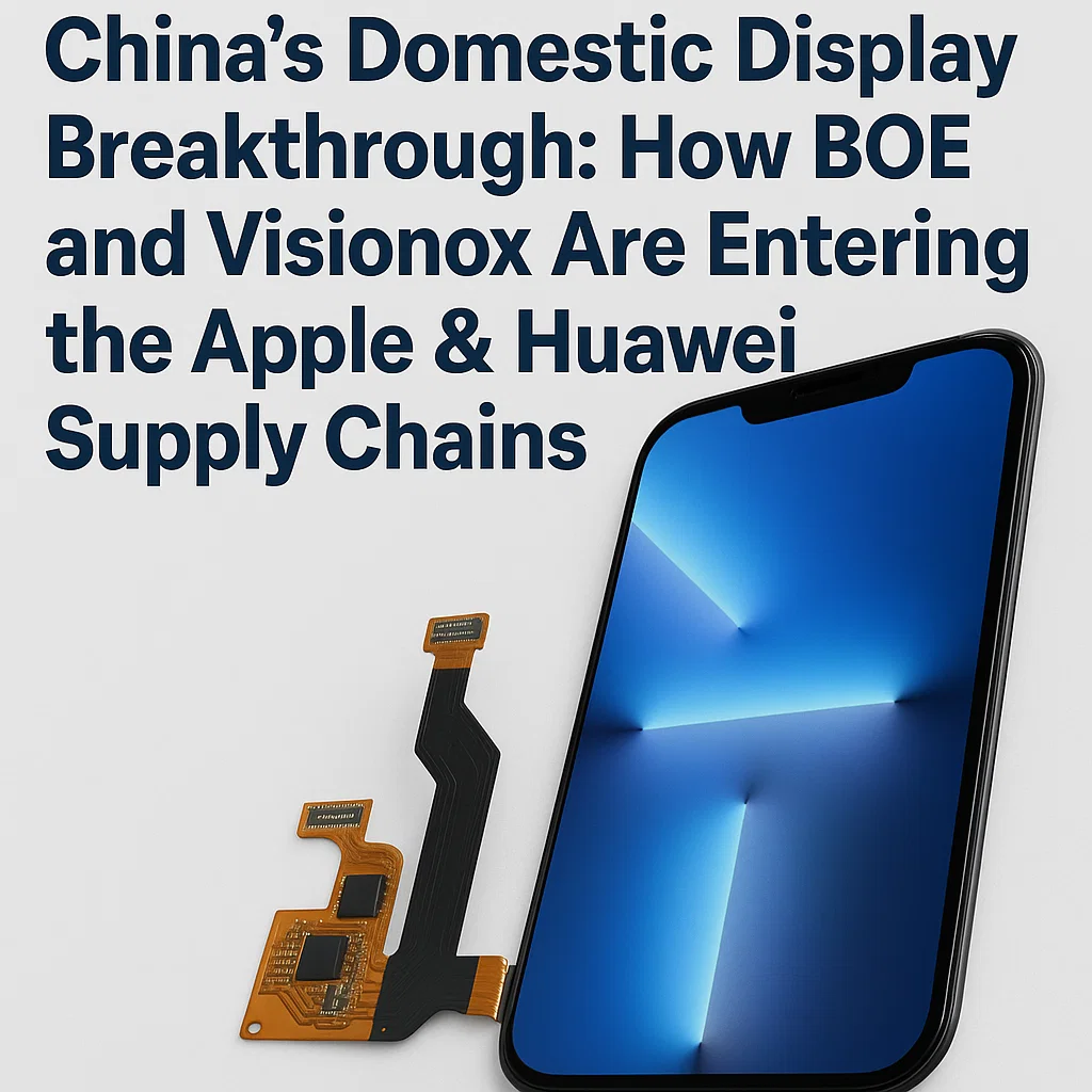 BOE & Visionox Break Into Apple & Huawei Display Deals