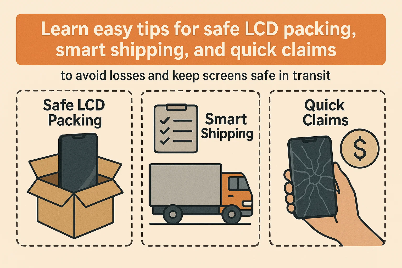 Mobile LCD Packaging & Shipping Guide for Zero Damage