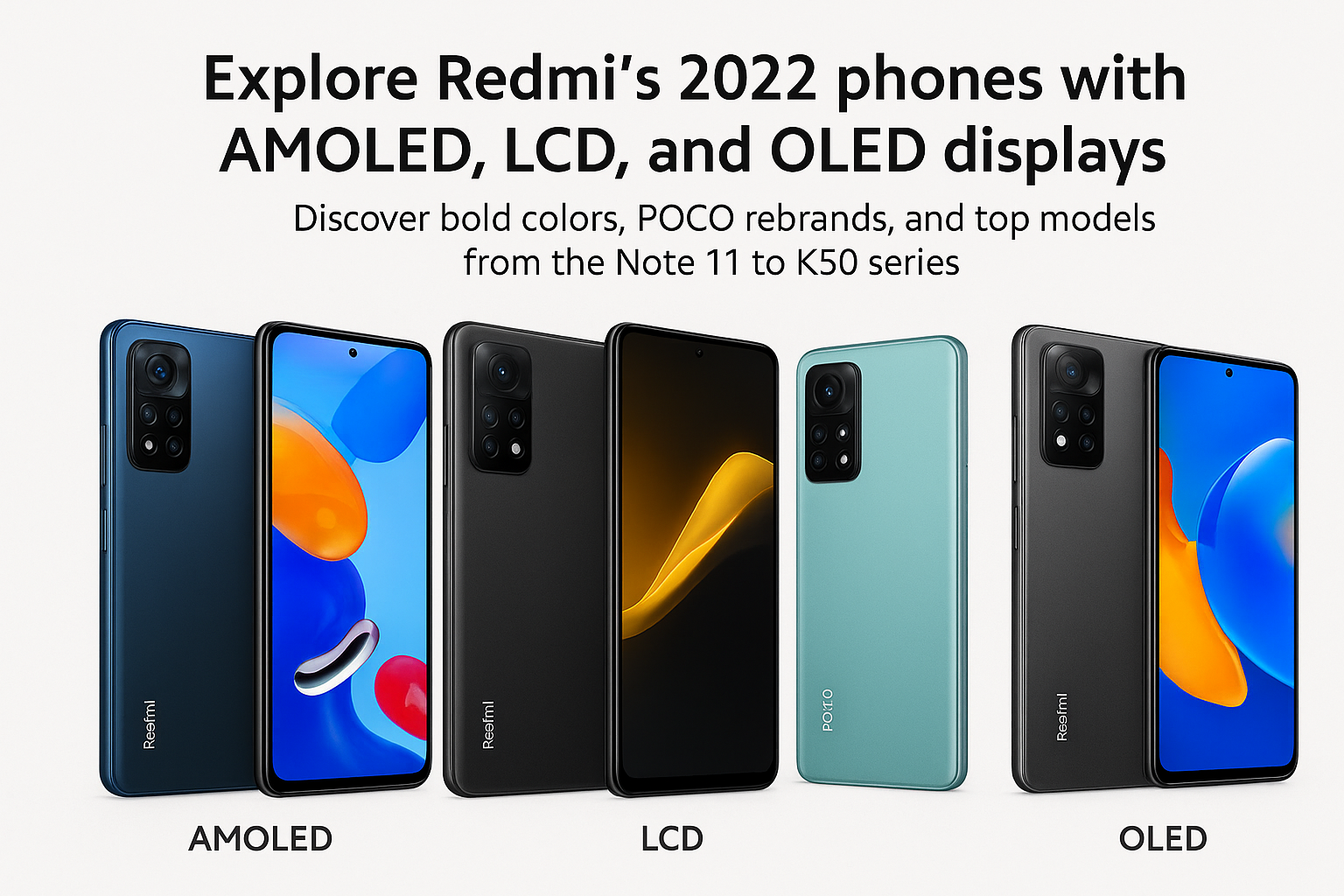 Redmi 2022 Lineup: Displays, Colors & Innovations