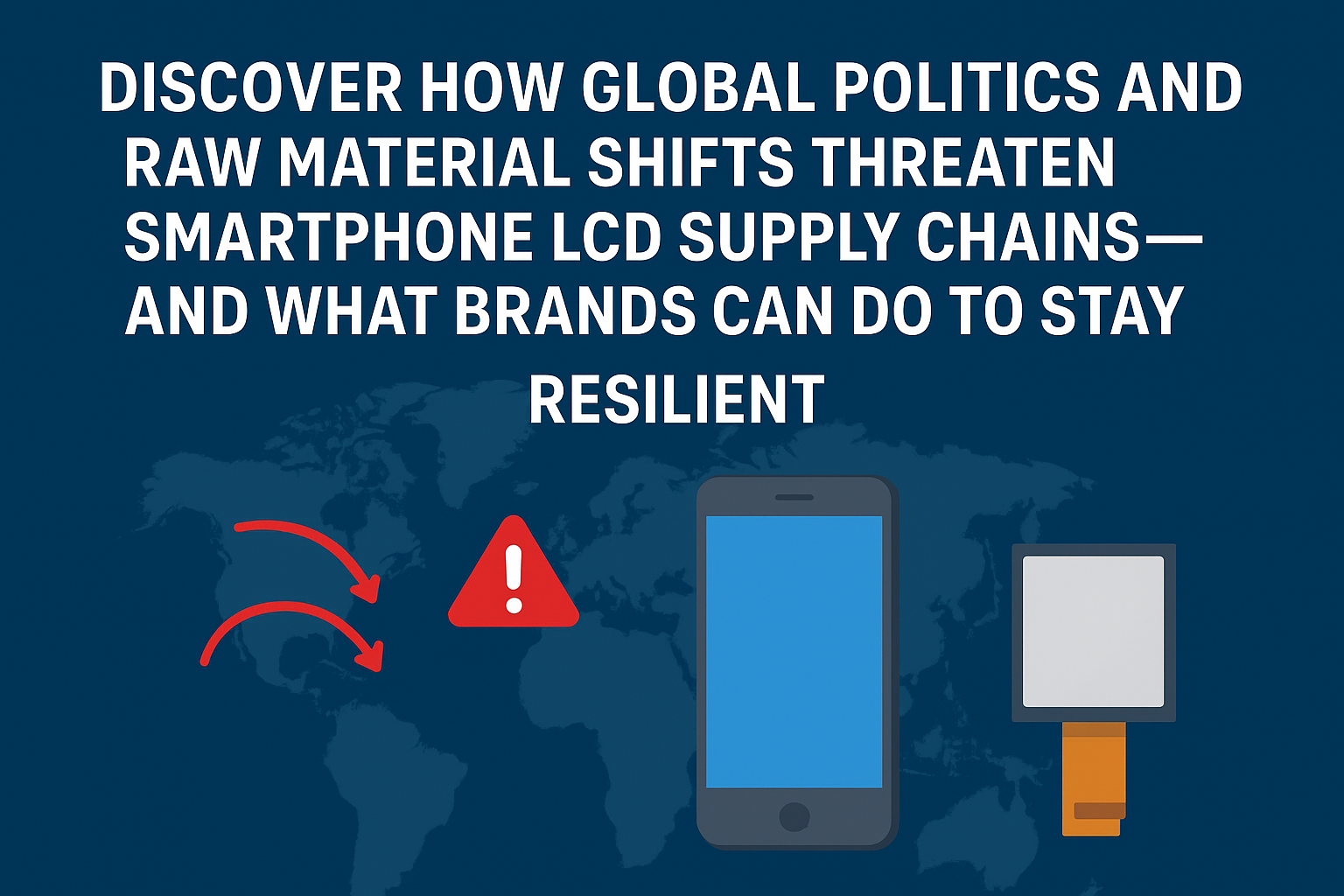 Global LCD Screen Supply Risks: Geopolitics & Materialien