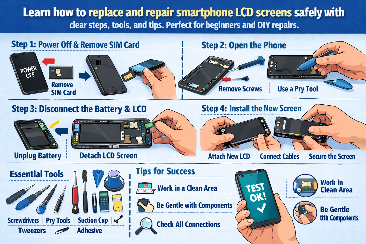 Smartphone LCD Screen Repair: Practical Handbook