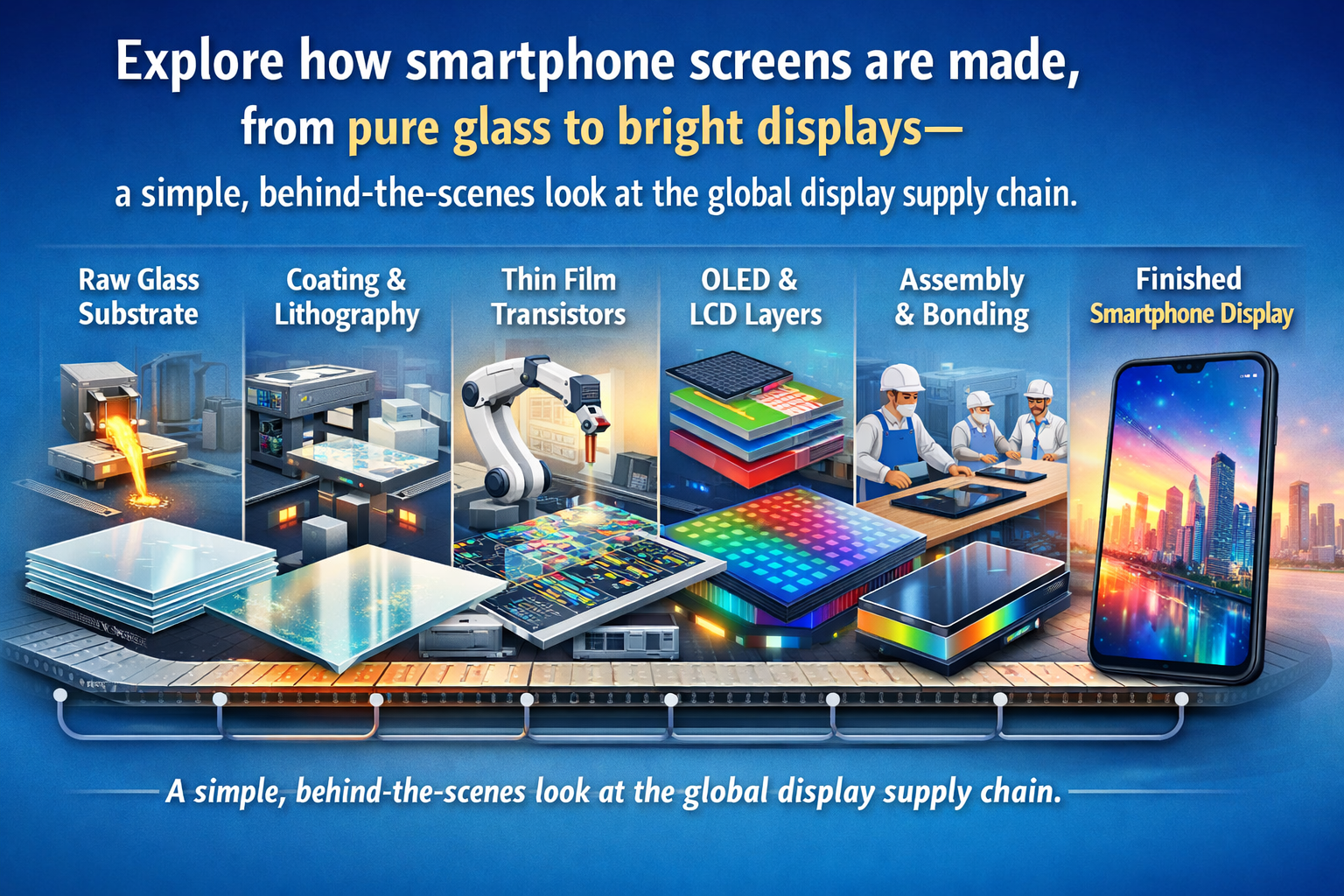 Smartphone Screen Supply Chain: From Glass to Display